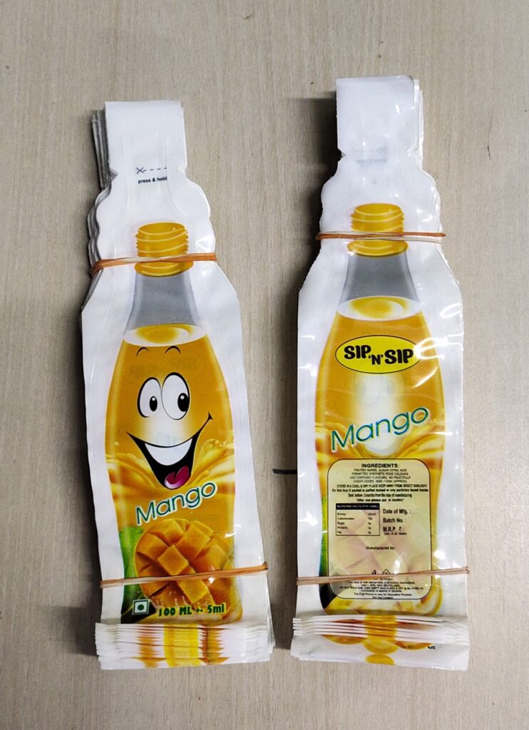 Mango Pouch 100ml Milky 2000 pcs - Shree Ashapura Tech